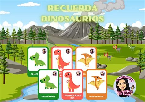 Recuerda Dinosaurios Memoria Vocabulario Lectoescritura Abp