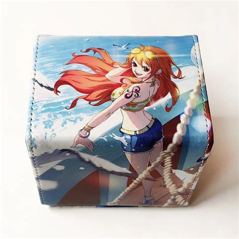 Anime One Piece Nami Figures Ptcg Deck Box Yugioh Ocg Trading Cards
