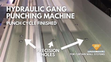 8 Punch Cycle Finished Hydraulic Gang Punching Machine Youtube