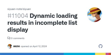 Dynamic Loading Results In Incomplete List Display · Issue 11004 · Siyuan Notesiyuan · Github