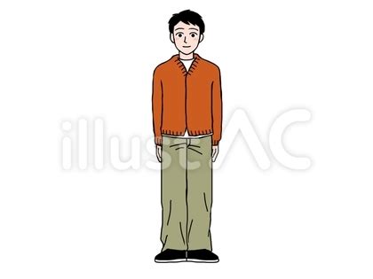 立っている男性イラスト No 24610326｜無料イラスト・フリー素材なら「イラストac」