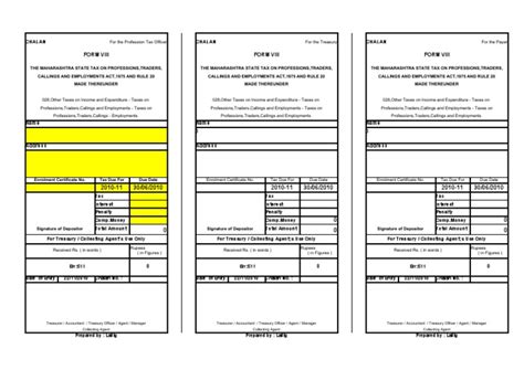 Prof Tax Challan Viii Pdf Economies Public Finance