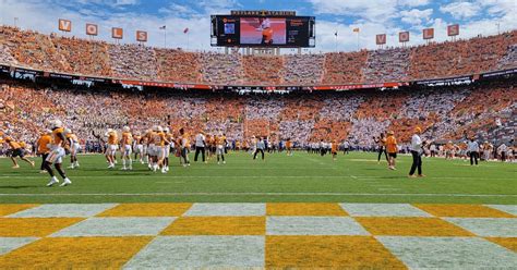 Tennessee Football Reveals Checker Neyland Game Home Game Designations
