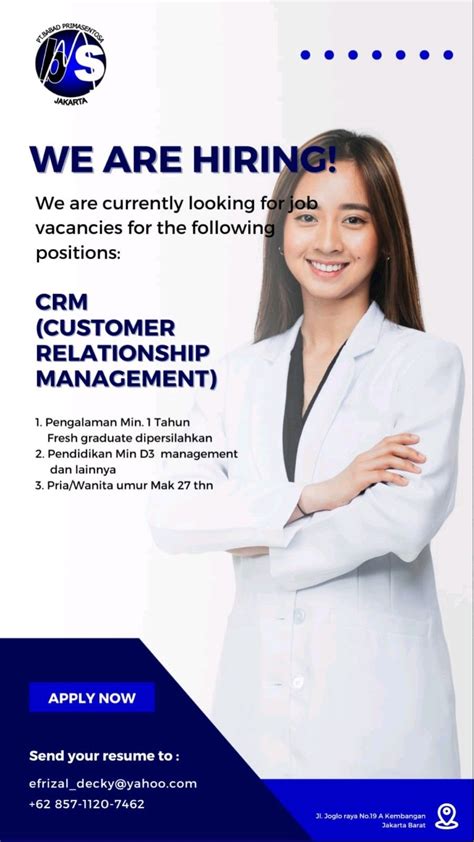 Muhammad Fahmi Fadhli On Linkedin Hiring Freshgraduate Management Loker Lowongankerja Crm