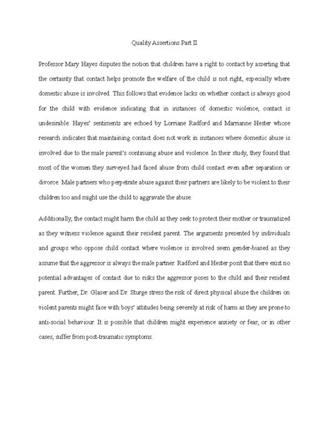 Quality Assertions Part Ii Quality Assertions Part Ii Professor Mary