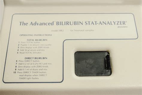 Advanced Instruments Bilirubin Stat Analyzer Br2 Photometer Pinnacle