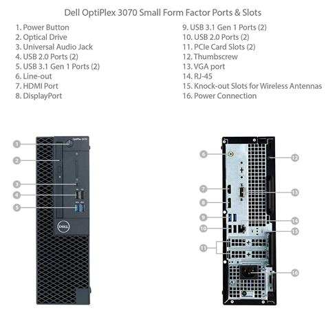 Dell Optiplex 3070 Sff Desktop Pc I5 9500 Ssd Windows10 Pro 10st0059sg