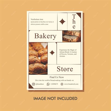 Premium Vector Bakery Flyer Template