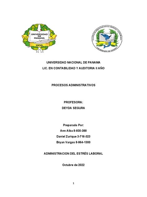 Administración Del Estrés Laboral Pdf Estrés Biología Las Emociones