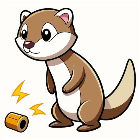 A Cartoon Image Of A Squirrel With A Chip In Its Mouth And A Tube Of A Chip Premium Ai