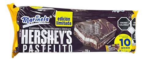 Marinela Hersheys Pastelito Sabor Chocolate 10pz De 25g Mercadolibre