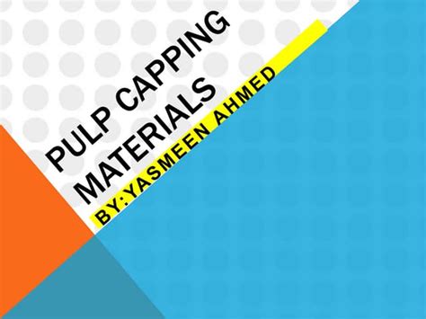 Pulp Capping Materials Pptx