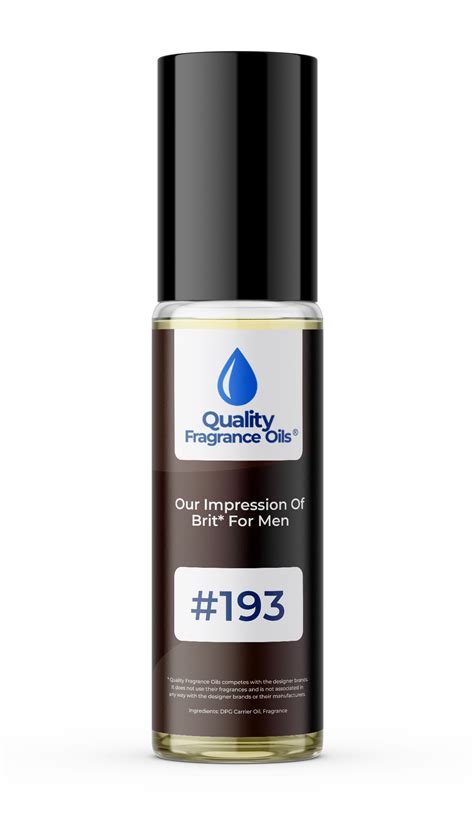 Inspired By Burberry Brit For Men Quality Fragrance Oils Dupe