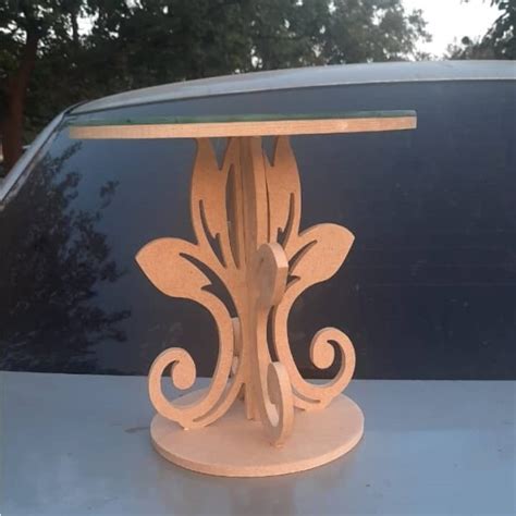 Cnc Laser Cut Wooden Round Table Design Cdr File Vectors File