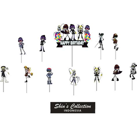 Jual Cake Topper Murder Drones Isi 12 Pcs Shopee Indonesia