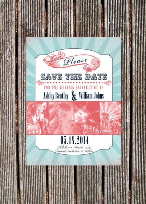 Carnival Save The Date Card