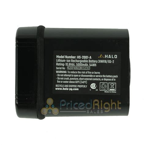 Halo Universal Lithium Ion Rechargeable Battery Pack Single Battery Hs