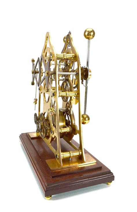 Vintage English Devon Harrison Grasshopper Double Pendulum Skeleton Sea