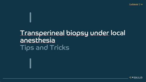 Transperineal Biopsy Under Local Anesthesia Dr Aurel Messas Protocol