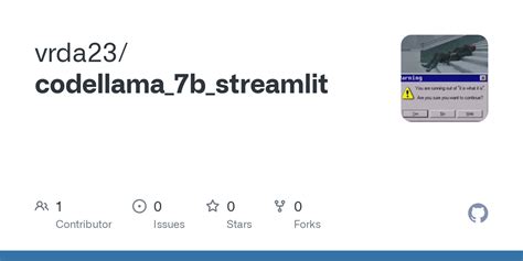 github vrda23 codellama 7b streamlit