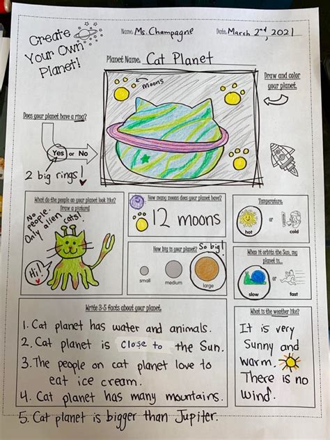 4 Create Your Own Planet Mr Bacons 2 1 Class