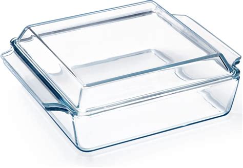 Mini 1 Qt Rectangular Glass Casserole Dish With Glass Lid Single