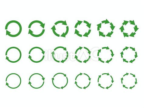 Free Vectors Circulation Arrow 02green