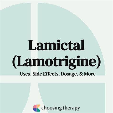 Lamictal Lamotrigine Side Effects And Uses