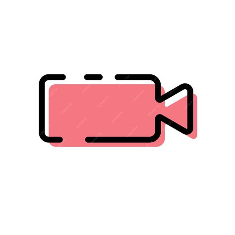 Premium Vector Cute Record Icon Flat Style Vector