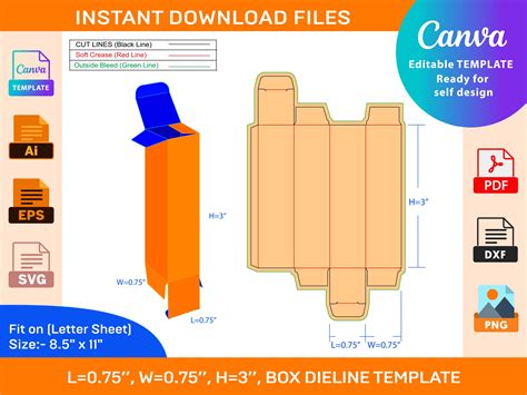 Lipstick Box Design Template