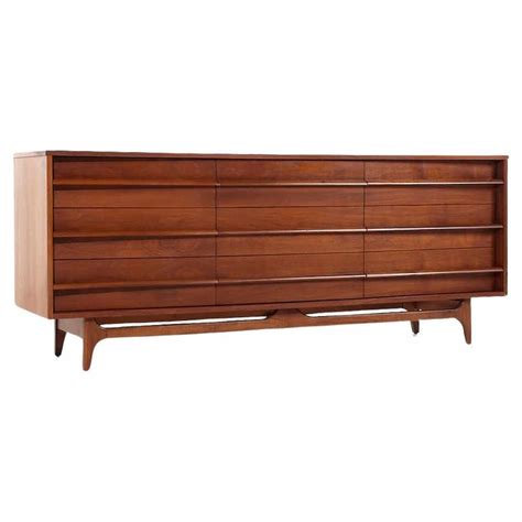 Lane Perception 6 Drawer Lowboy Dresser Mid Century Modern Furniture