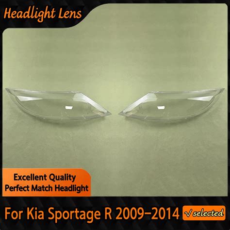 Car Front Headlight Lens Cover Clear Headlamp Cover Glass Shell