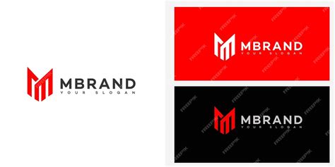 Logotipo Da Letra M Sinal De Identidade Da Marca M Template Do Símbolo