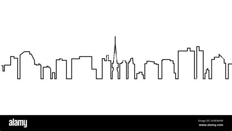 Simple City Drawing Background