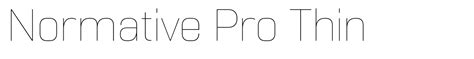 Normative Pro Thin Font Webfont And Desktop Myfonts