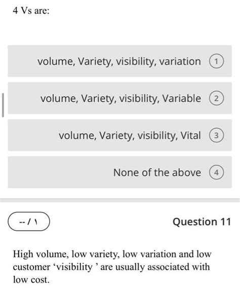 Solved Volume Variety Visibility Variation Volume