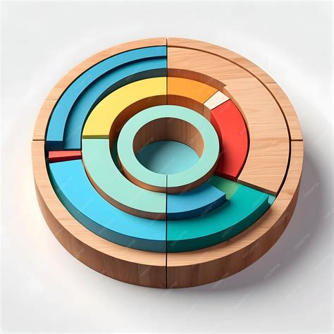 Premium Photo 3d Pie Chart Illustration Pie Chart With Depth