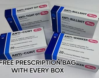 Novelty Joke Pill Tablet Box Fun Rude Xmasbirthday T Funny Prank