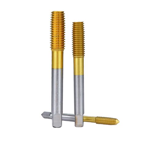 Drillpro Titanium Coating Extrusion Taps M2 M12 Fluteless Forming Machine Plug Taps Metric Screw