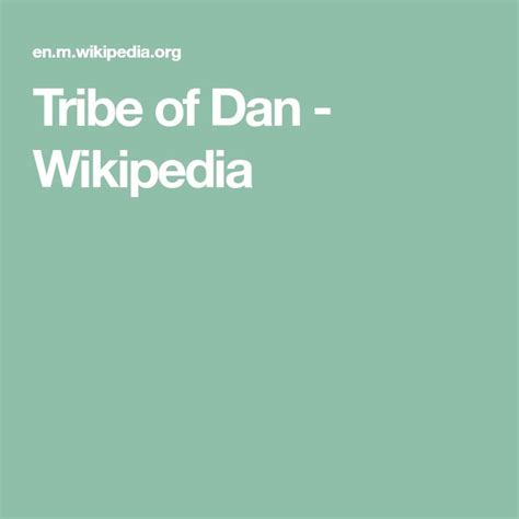Tribe Of Dan Wikipedia Hebrew Bible Tribe Chief Rabbi