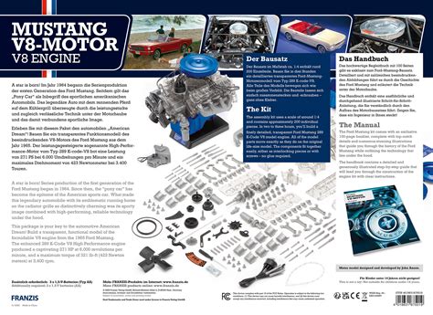 Mua Franzis 1965 Ford Mustang K Code 289 V8 Engine Model Kit With