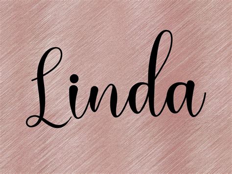 Linda Nombre Svg Png Custom Name Clipart Svg Png Imagen Nombre De Oro