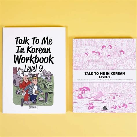 [ttmik] Talk To Me In Korean Korean Learning Book Level 9 Package Grammar Textbook Workbook