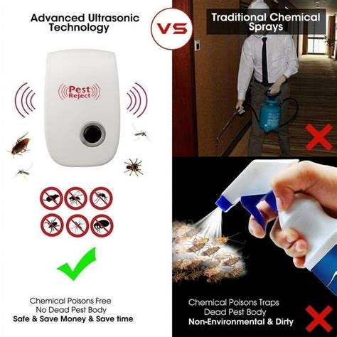 Smart Powerful Ultrasonic Pest Control Repeller Electric Wall Plug