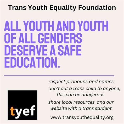 Resources For Educators — Trans Youth Equality Foundation