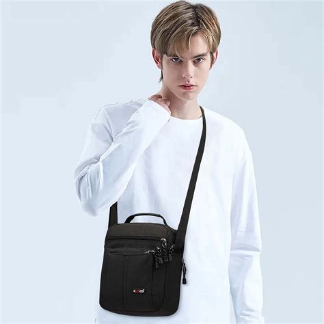 Kl928 Men Causal Canvas Messenger Multifunctional Shoulder Sling Bag