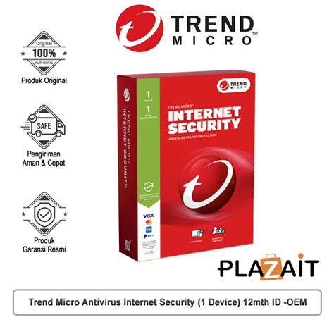 Trend Micro Antivirus Internet Security 1 Device 1 Year Advanced Online Protection Trend Micro