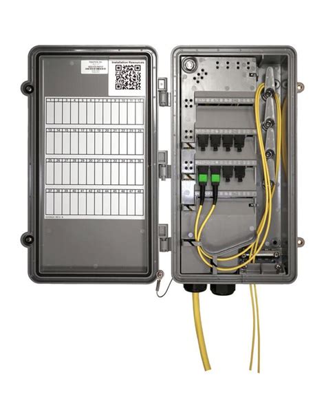 Plastic Fiber Optic Wall Boxes Clearfield