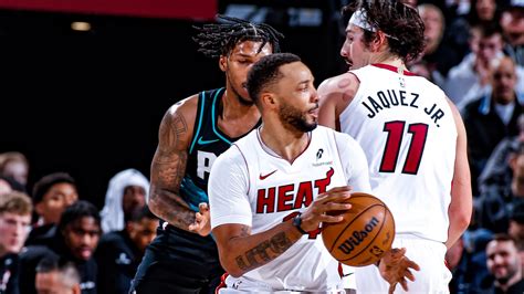 Heat Vs Blazers Highlights Miami Heat