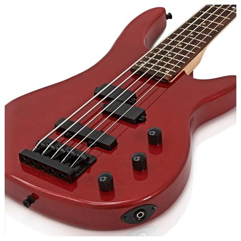Disc Lexington 5 String Bass Guitar 35w Pack Trans Red At Gear4music
